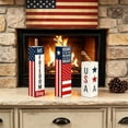 2026 New Home Decor Patriotic 4th Of July Wooden Block Decor Set US A ...