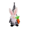 2026 New Home Decoration Checkered Pointed Hat Rabbit Gnome Soft Cloth ...