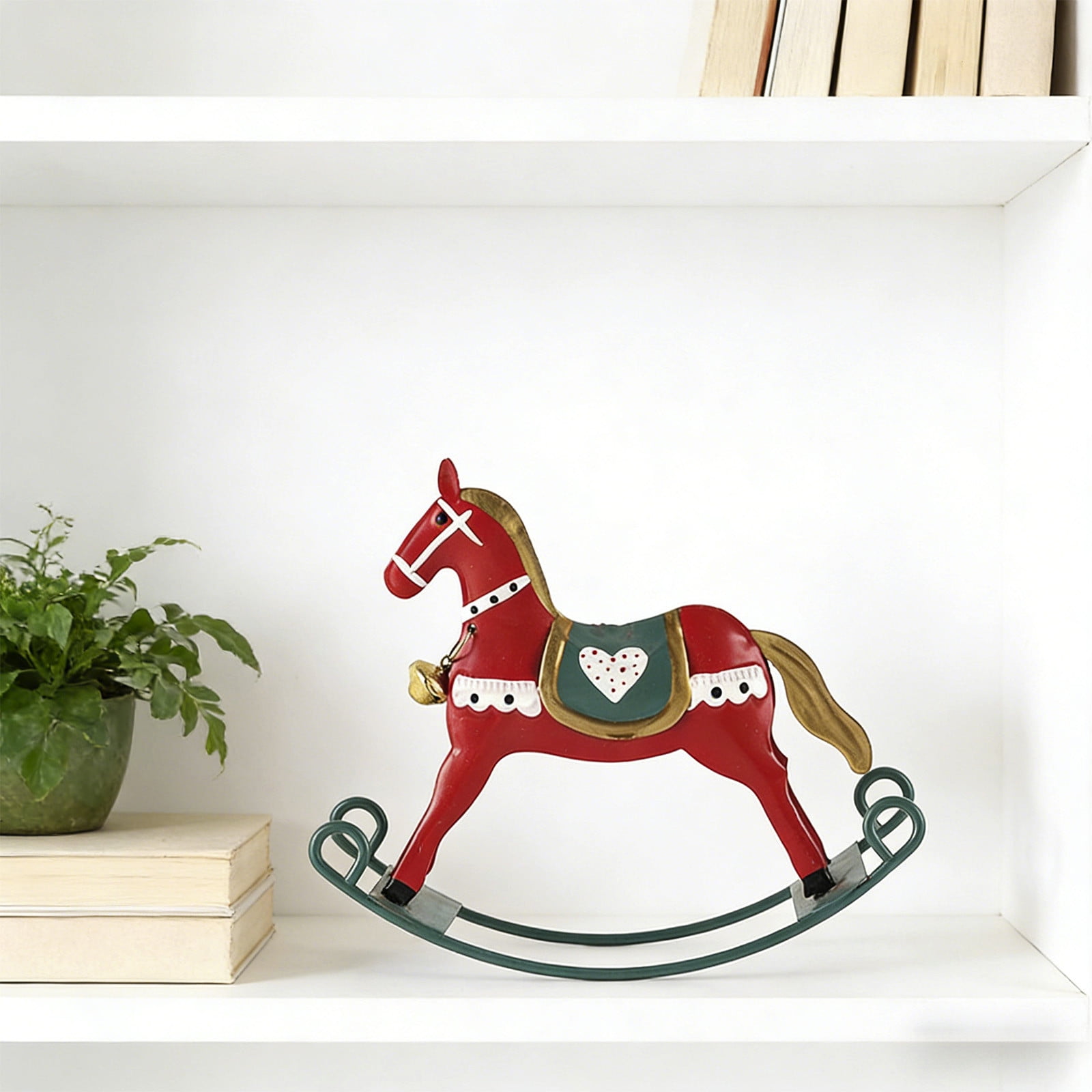 2026 New Horse Decorative Ornament, Cute Color Painted Horse Bookcase ...