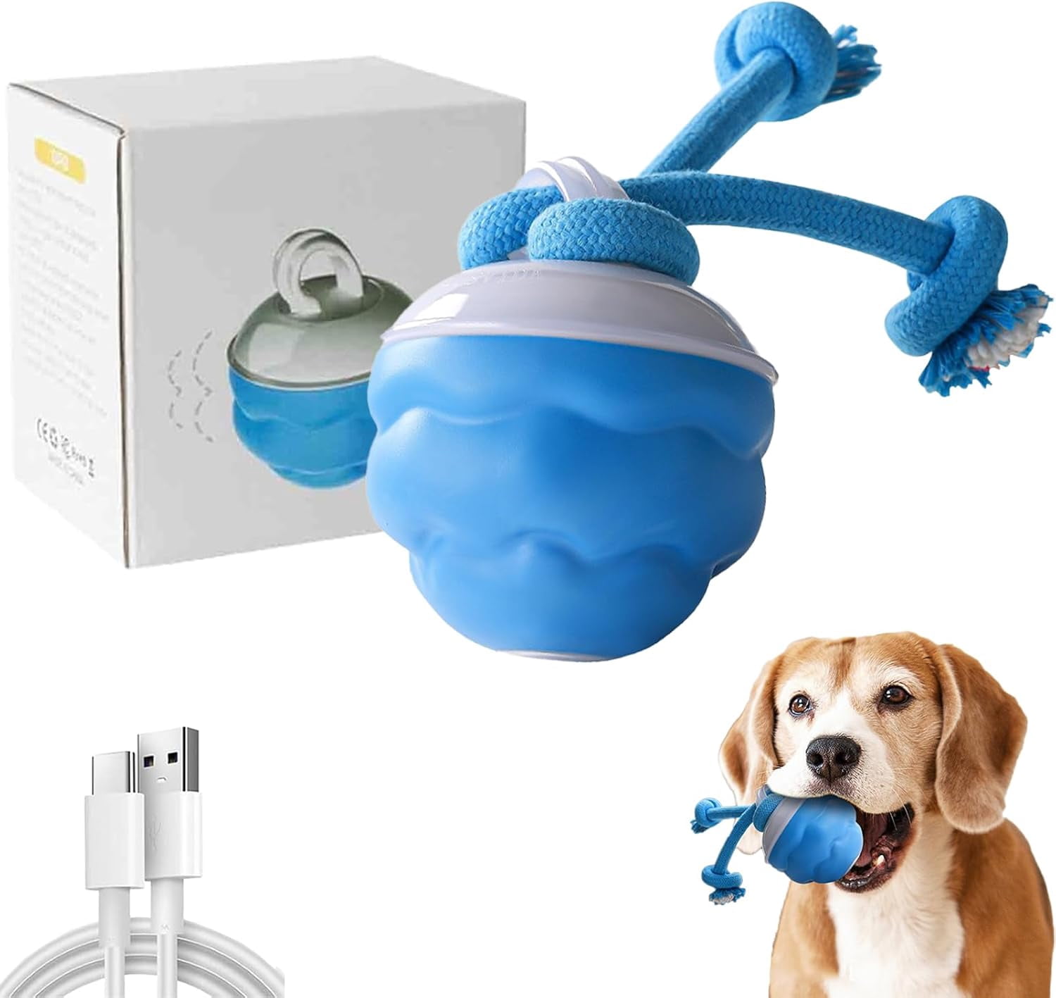 2026 New Interactive Smart Rolling Pet Ball – Motion-Activated Squeaky ...