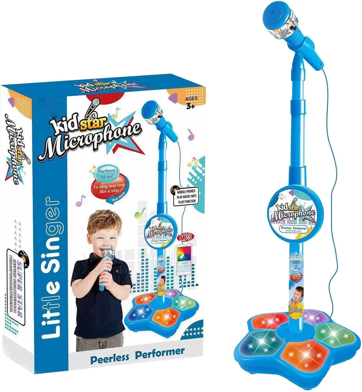 2026 New Kids Microphone with Stand – All-in-One Portable Karaoke ...