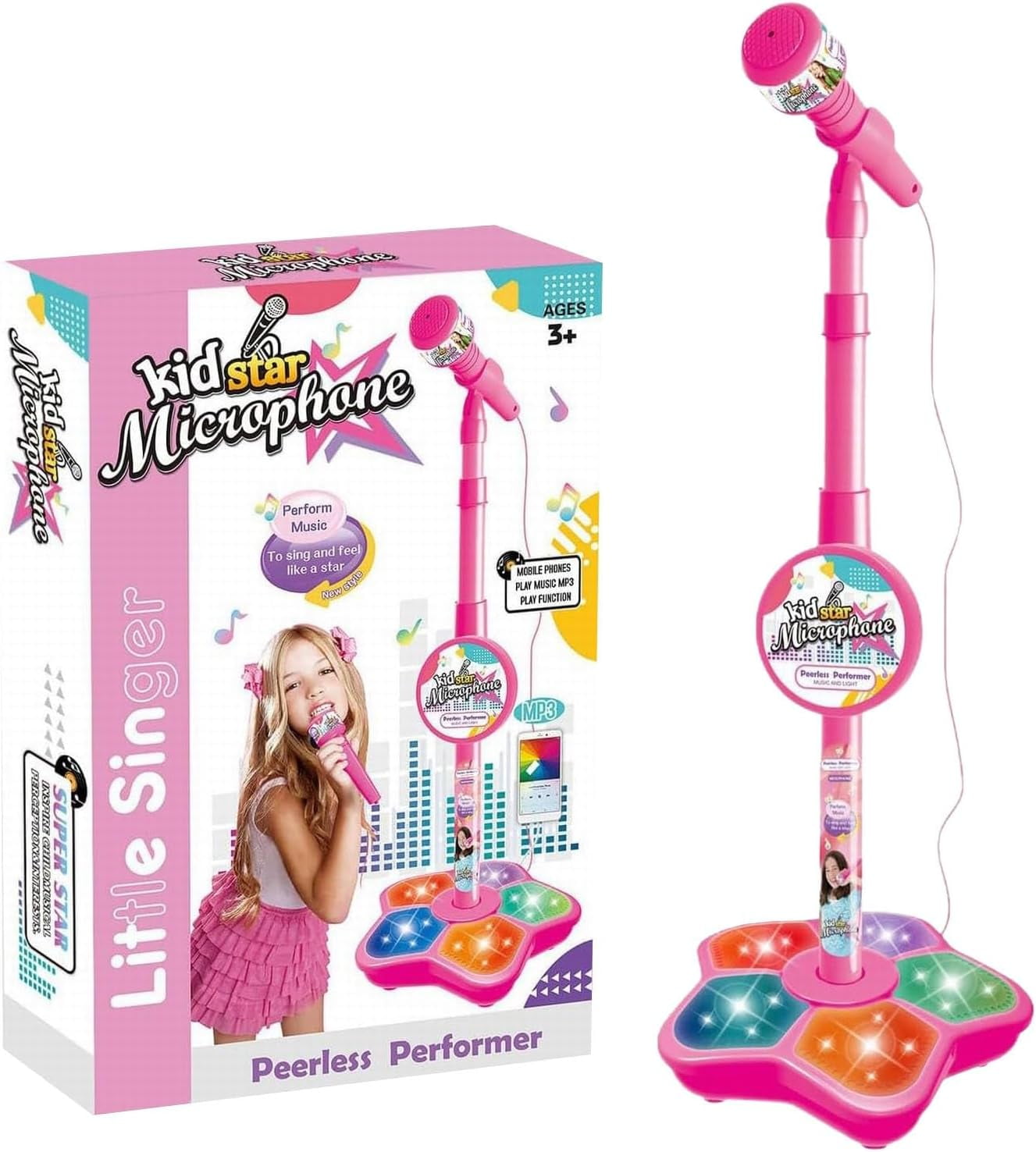 2026 New Kids Microphone with Stand – All-in-One Portable Karaoke ...