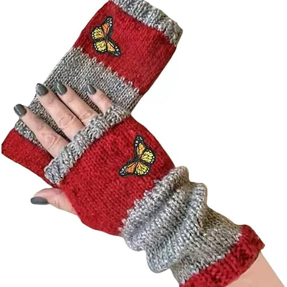 2026 New Knitted Fingerless Gloves For The Cat Lover With Style,Cat ...