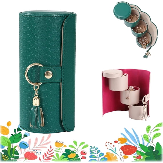 2026 New Layered Travel Jewelry Case, Elegant 3-Layer Storage Organizer ...