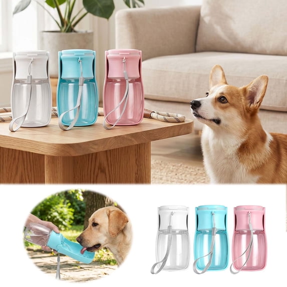 2026 New Leakproof Portable Dog Cat Water Bottle 1000ml, ABS Travel Pet ...