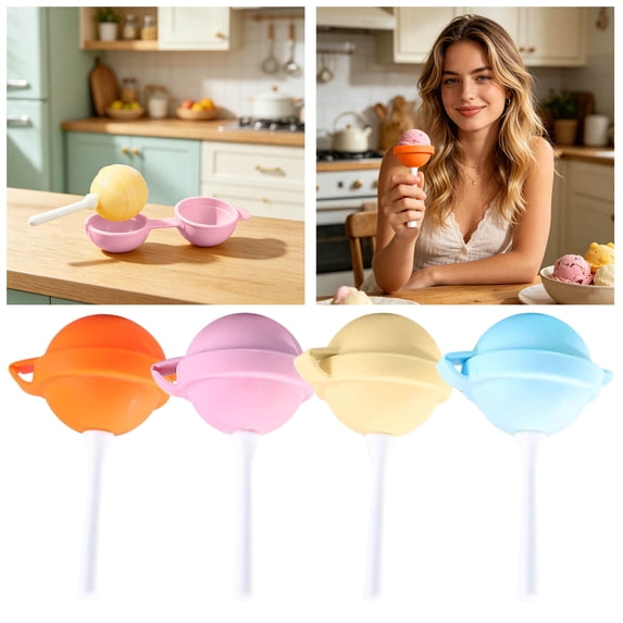 2026 New Lollipop Shaped Silicone Ice Ball Maker, Reusable Easy Release ...