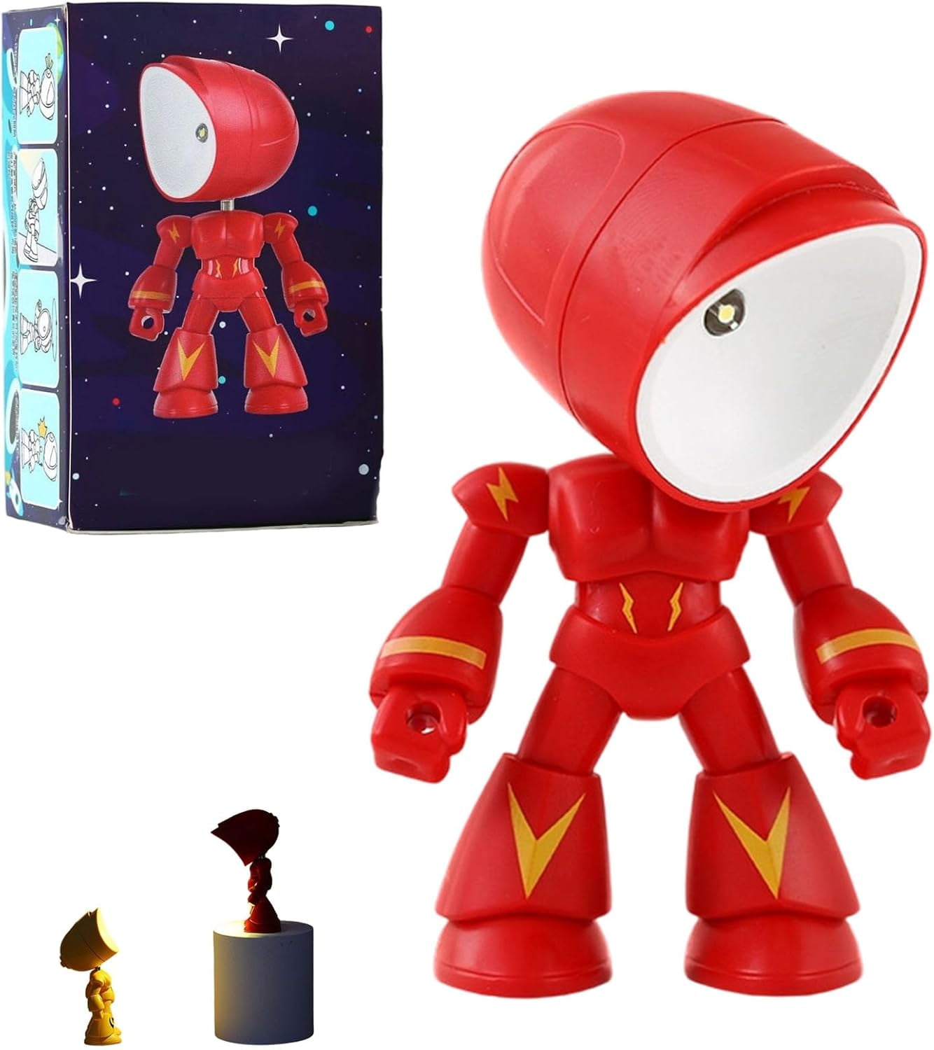 2026 New Lonely Robot Cartoon Cute Robot Design Companion Table Light ...