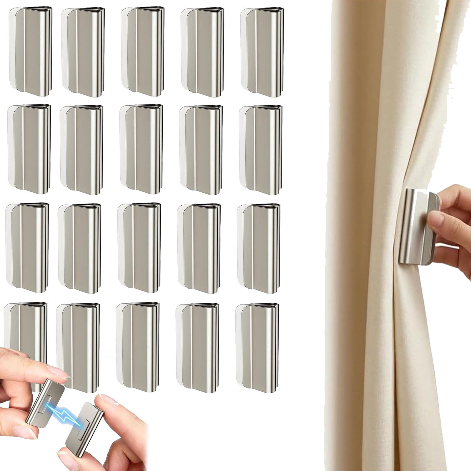 2026 New Magnetic Curtain Clips - Hold Curtains Closed,Detachable ...