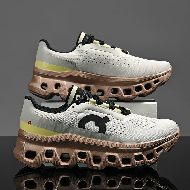 2026 New Men Sports Marathon Air Cushion Running Shoes Breathable ...