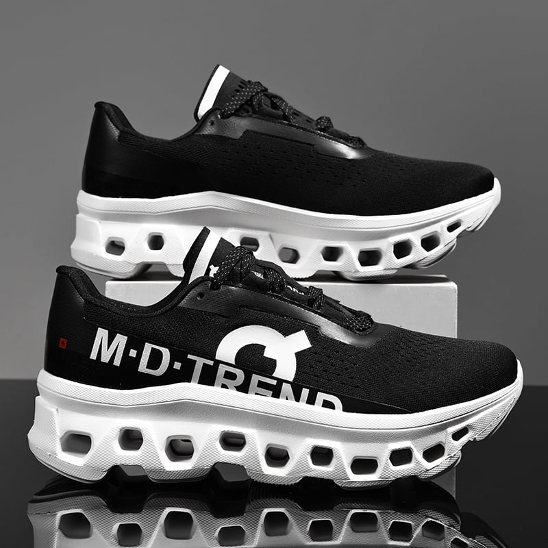 2026 New Men Sports Marathon Air Cushion Running Shoes Breathable ...