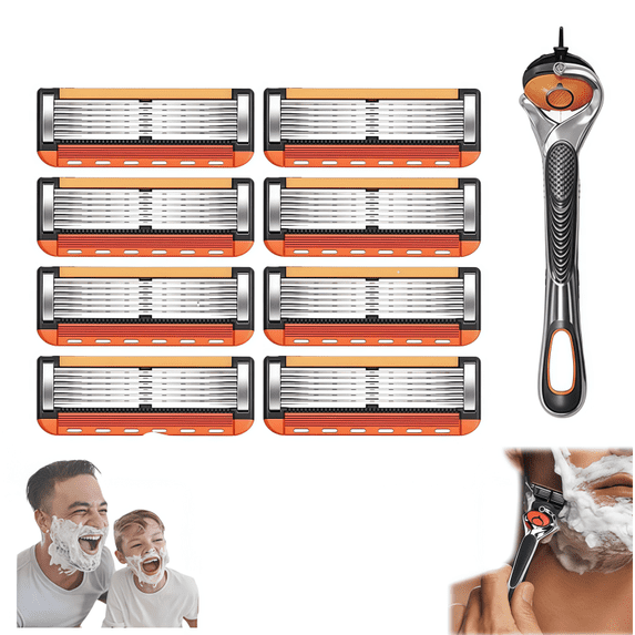 2026 New Men's Razor Blade Replacement Set with Free Handle - Ultra ...
