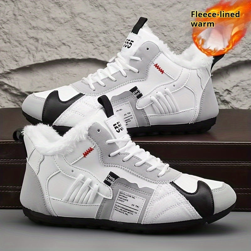 2026 New Men's Winter Fleece-Lined Sneakers - High Quality Anti-Slip ...