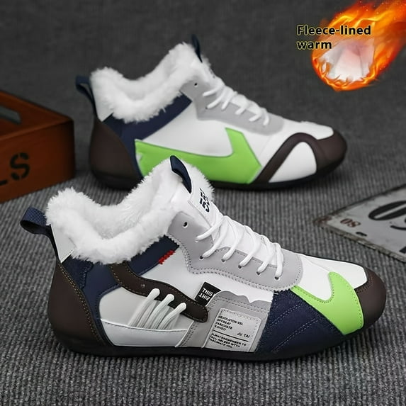 2026 New Men's Winter Fleece-Lined Sneakers - High Quality Anti-Slip ...