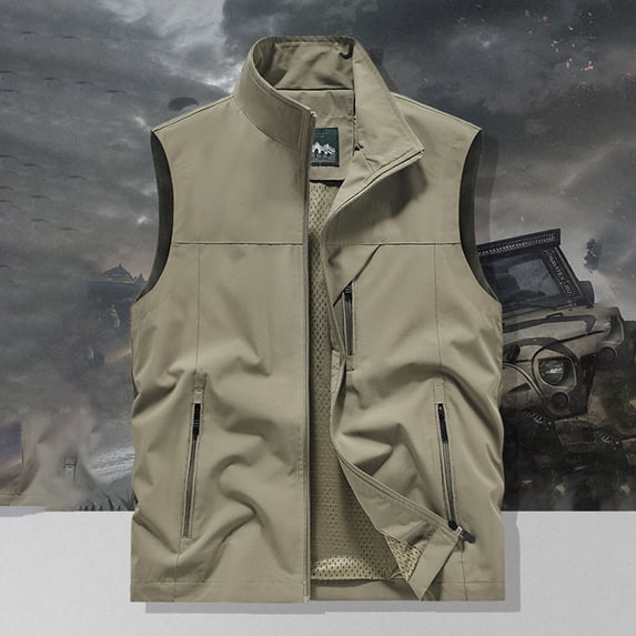 2026 New Mens Lightweight Vest Outerwear Casual Summer Outdoor Travel ...