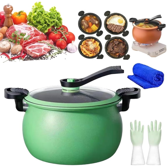2026 New Micro Pressure Cooker 8L/8.45Qt – Multi-Function Non-Stick ...