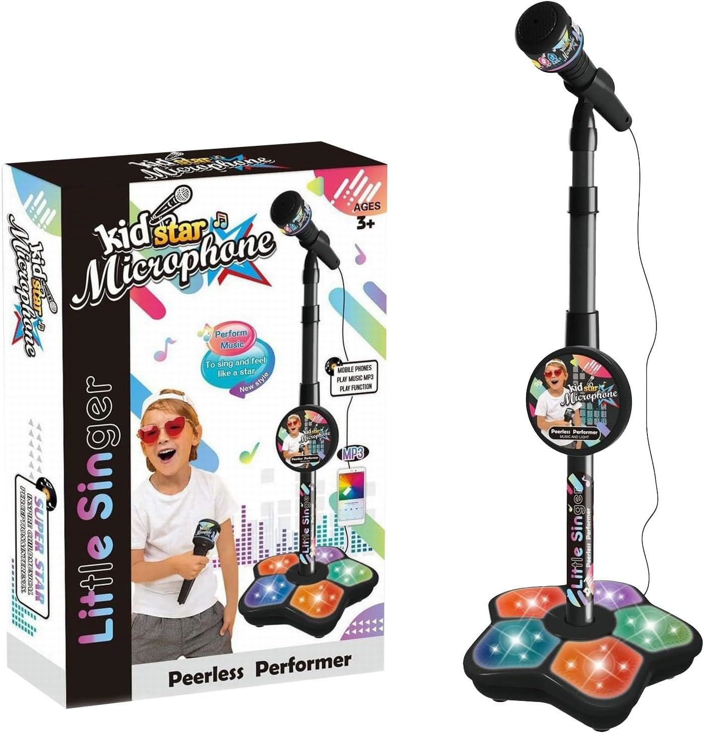 2026 New Microphone with Stand, All in One Microphone Toy for Birthday ...