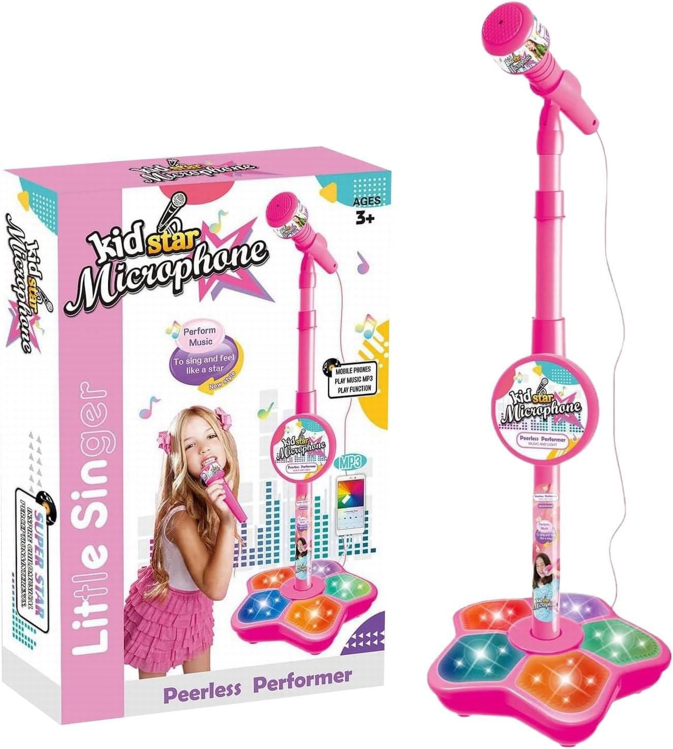 2026 New Microphone with Stand, All in One Microphone Toy for Birthday ...