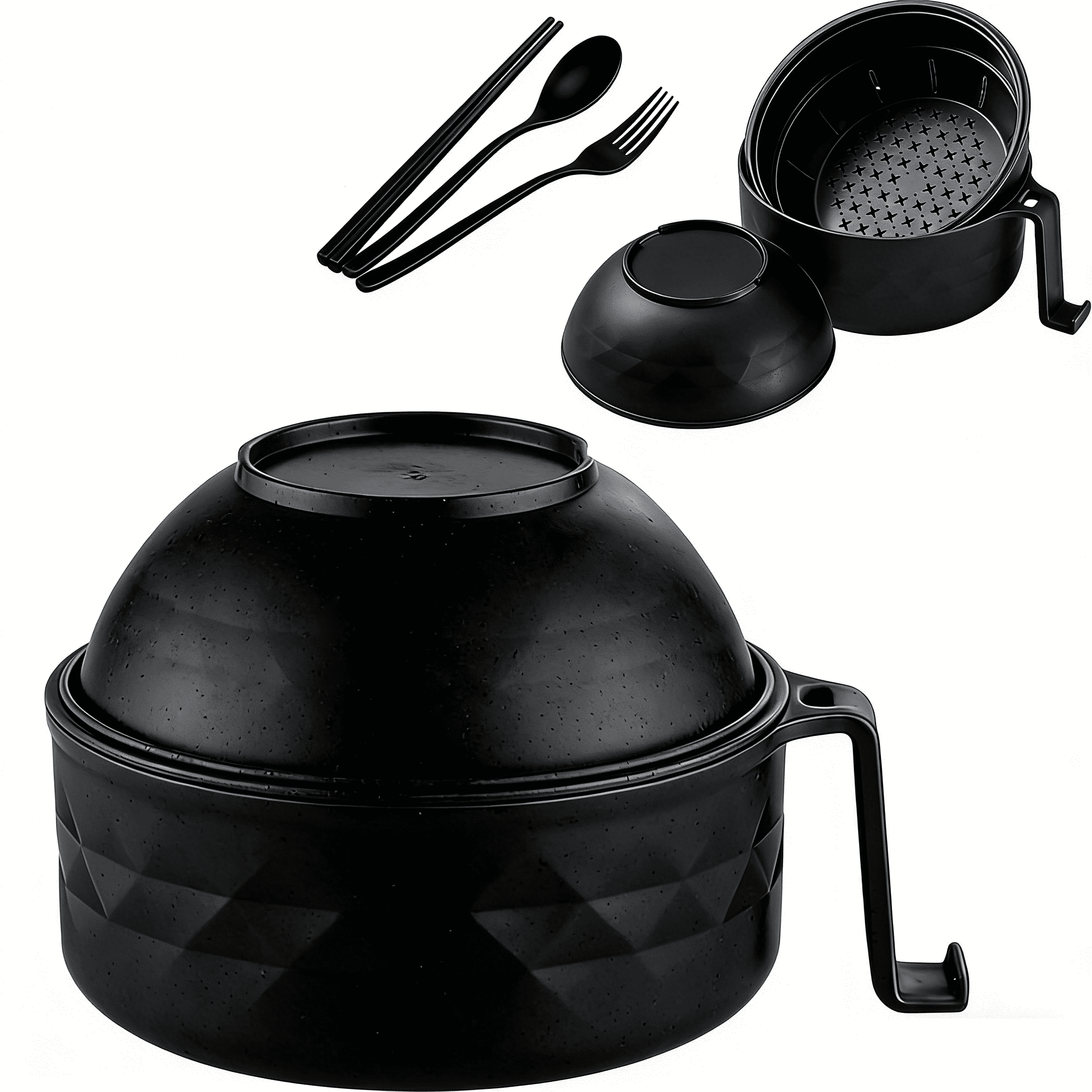 2026 New Microwave Ramen Bowl with Strainer Ramen Bowl Set with Lid ...