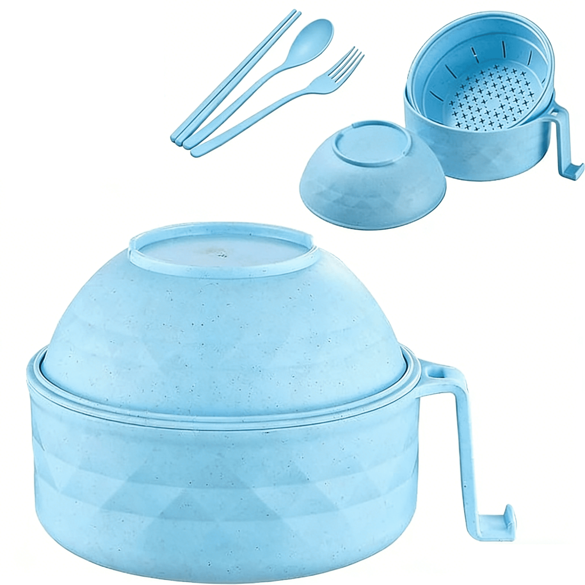 2026 New Microwave Ramen Bowl with Strainer Ramen Bowl Set with Lid ...