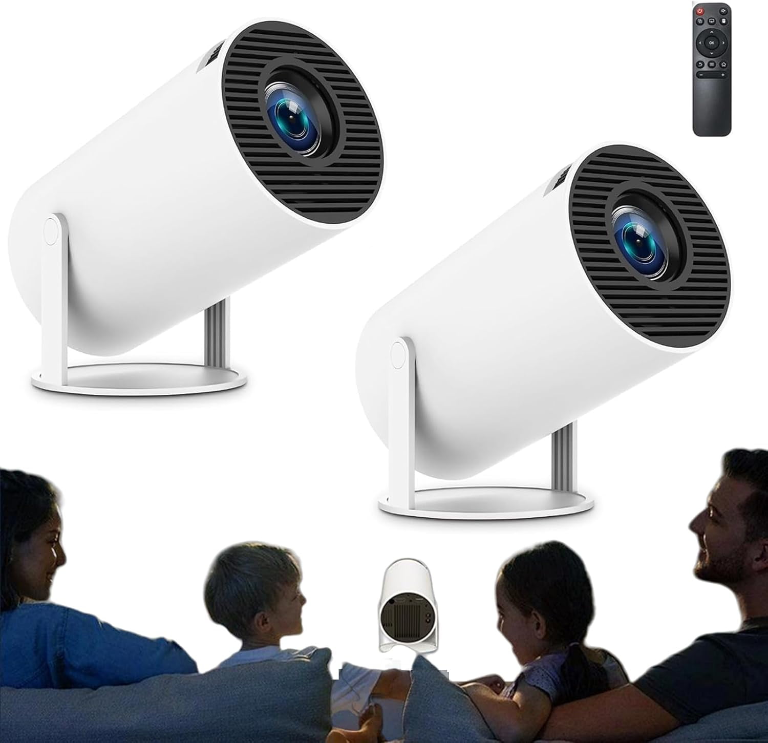 2026 New Mini 210° Smart Projector with Extra Large-Screen Display ...