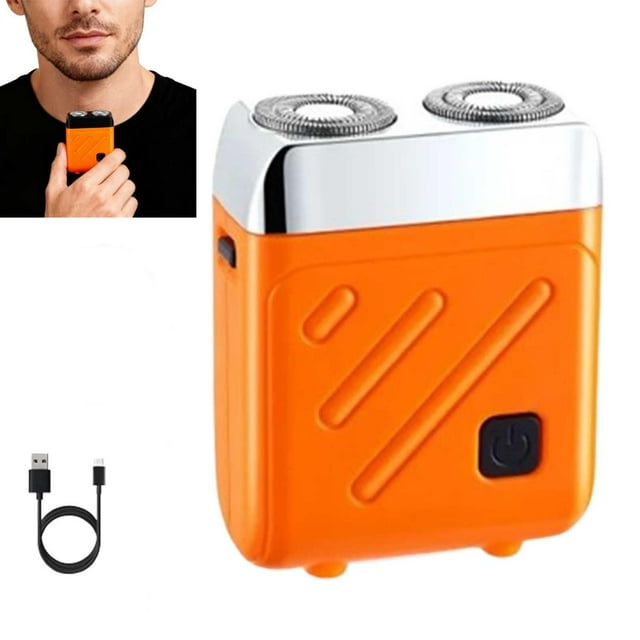2026 New Mini Electric Shaver, Portable Rotary Dual Ring Electric ...