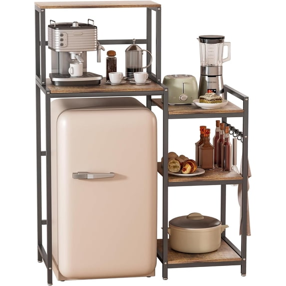 2026 New Mini Fridge and Microwave Stand Cabinet Shelf Organizer for ...