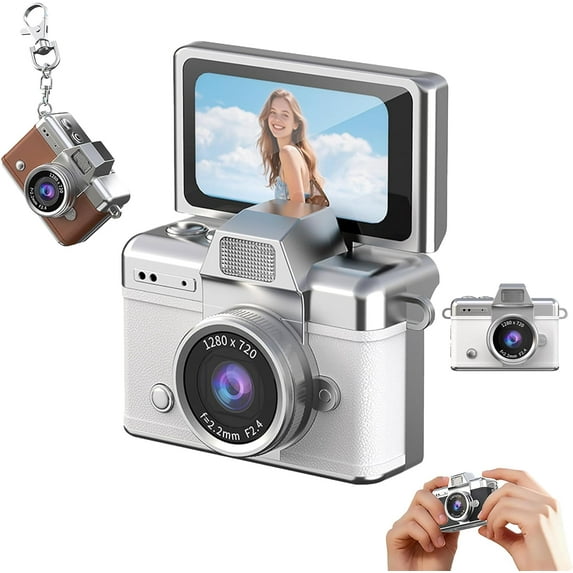 2026 New Mini Retro Digital Camera | 1.47-Inch 180° Flip Screen ...