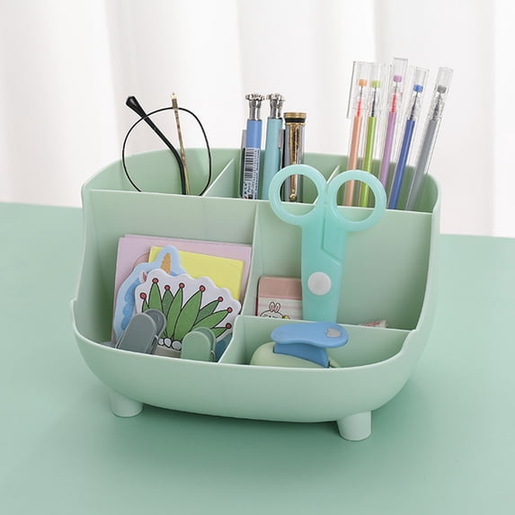 2026 New Multi-Compartment Pen Holder, Plastic Desk Stationery ...