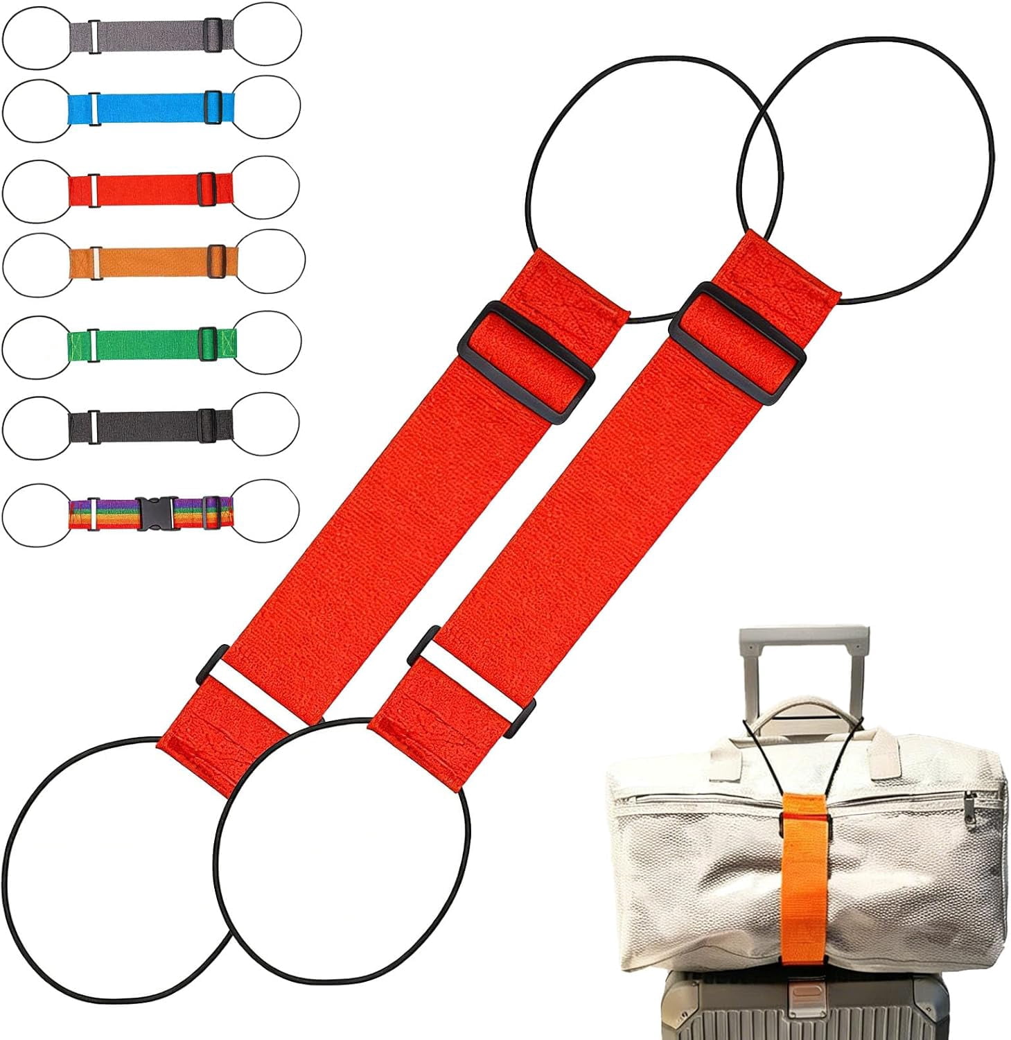 2026 New Multi-Use Adjustable Luggage Connector Straps – Strong Elastic ...
