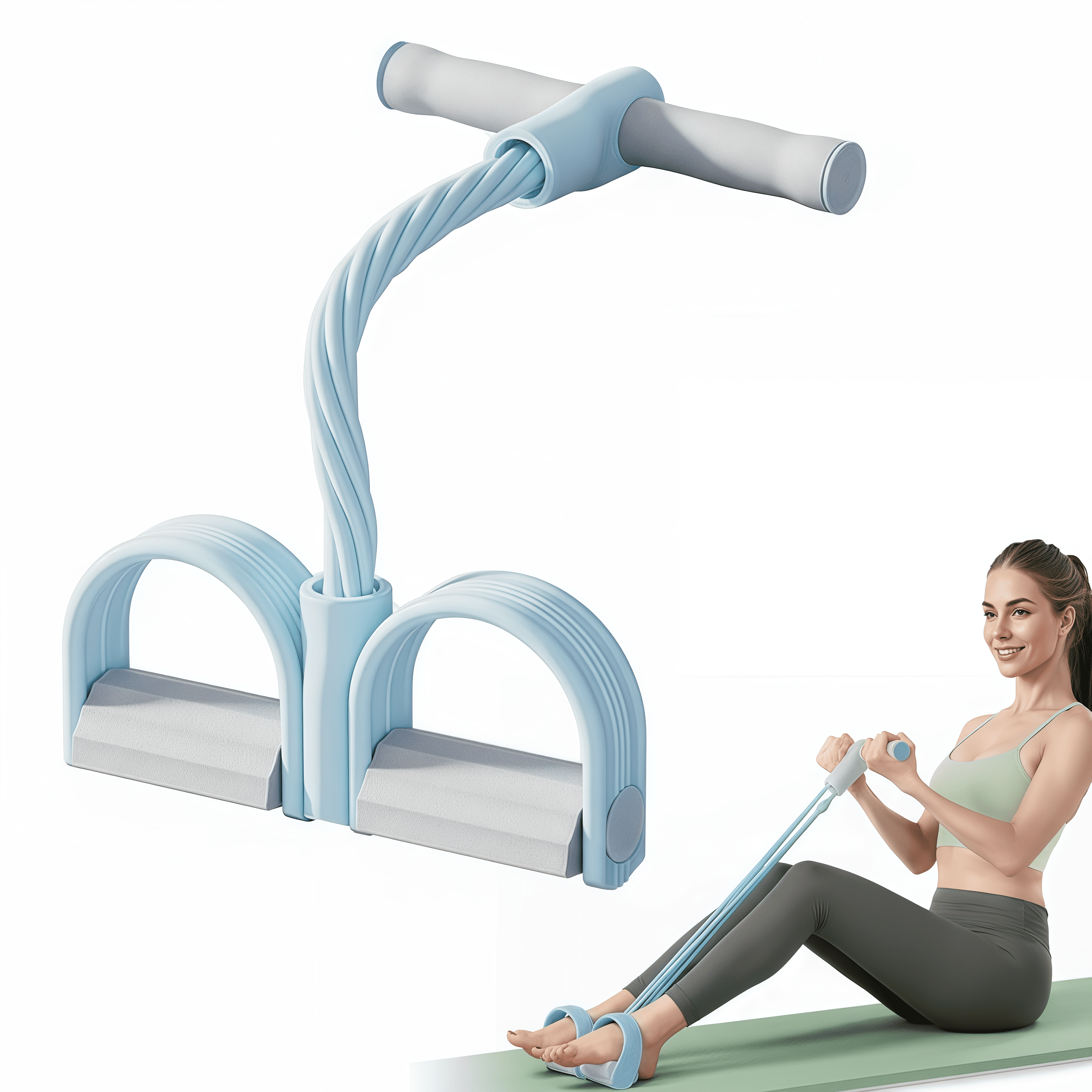 2026 New Multifunction Elastic Yoga Resistance Band, Stretching Pedal ...