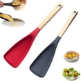 2026 New Multifunctional Silicone Spatula Spoon, Wooden Handle Heat ...
