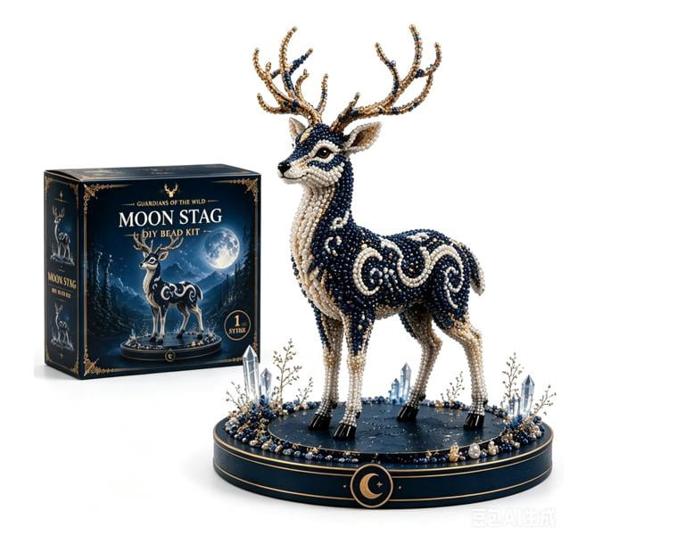 2026 New Mythical Guardian 3D Beaded Animal Kit, Premium Diy Animal ...