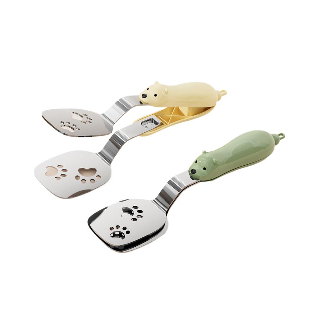 2026 New New Kitchen Cooking Tongs -304 Stainless Steel Funny Cute Bear ...