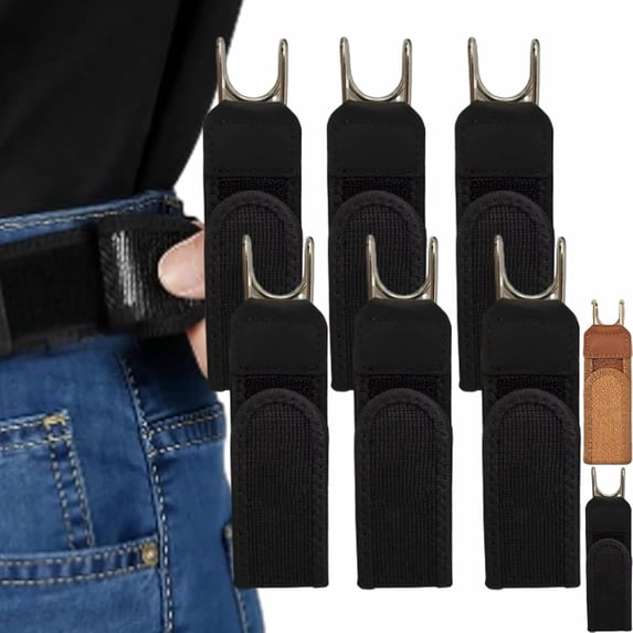 2026 New No Buckle Belt, Elastic Adjustable Workout Hook And Loop Strap ...