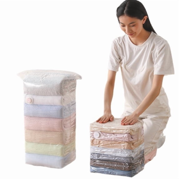 2026 New No-Pump Vacuum Storage Bags, Cube Compression Space Saver Bags ...