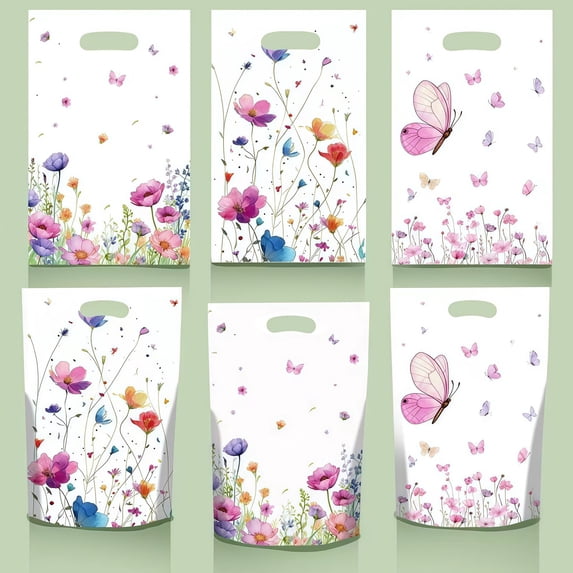 2026 New Ornament Storage 25 Pcs Spring Floral Tote Bags Cute Spring ...