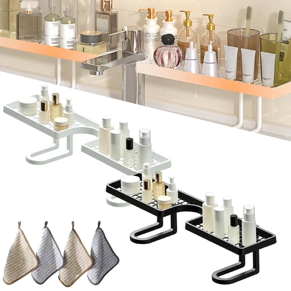 2026 New Over-the-Faucet Sink Organizer Shelf, No-Drill Freestanding ...