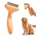 2026 New Pet Pro Grooming Tool, Dual-Sided Pet Grooming Comb for Dogs ...