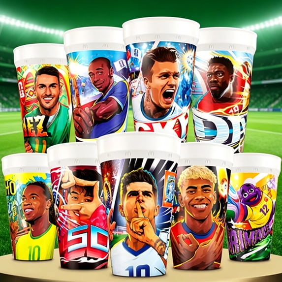 2026 New Plastic Cups Soccer Collectible,16 oz Cold Drink Cups, Limited ...