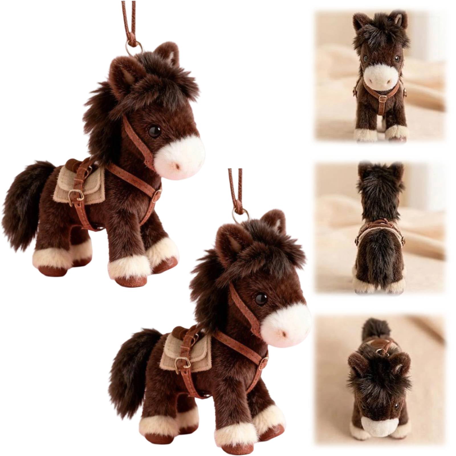 2026 New Plush Pony Bag Charm and Keychain, Mini Plush Horse Stuffed ...