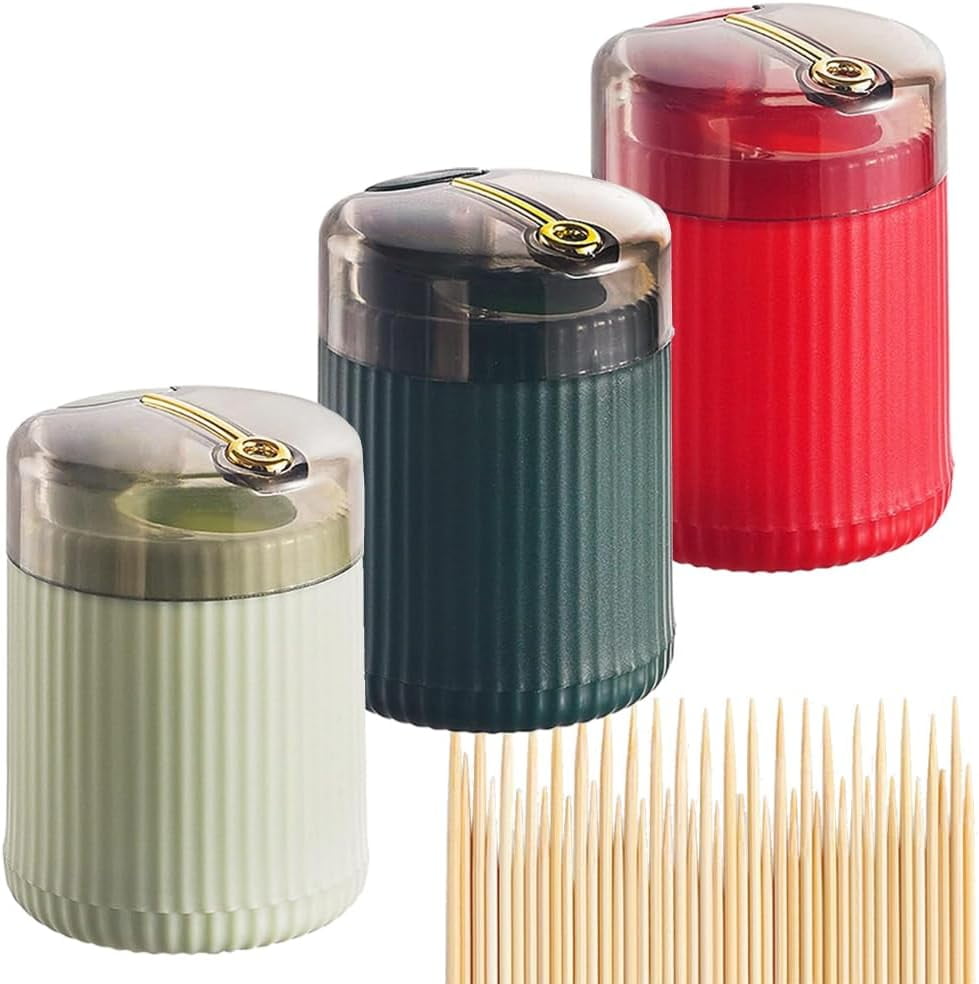 2026 New Pop-Up Automatic Toothpick Dispenser, Automatic One-Touch ...