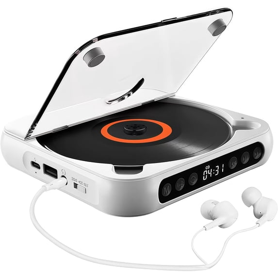 2026 New Portable Bluetooth Cd Player, Portable Bluetooth-Compatible Cd ...