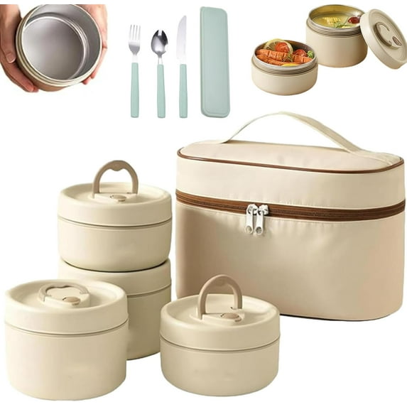 2026 New Portable Insulated Lunch Container Set, 2/3/4 Separate ...