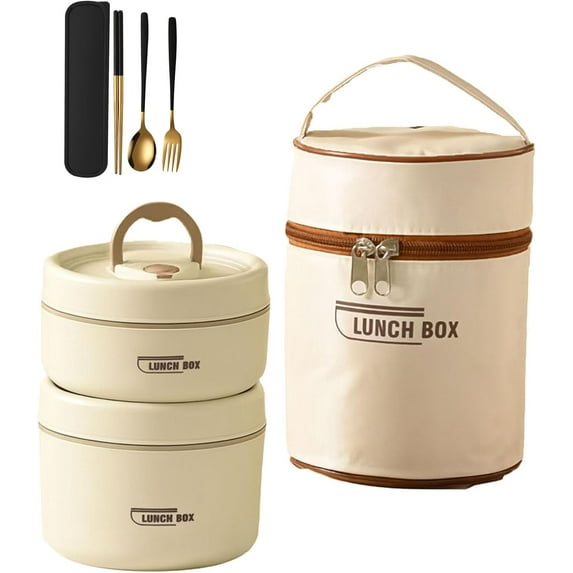 2026 New Portable Insulated Lunch Container Set, 2/3/4 Tier Stackable ...