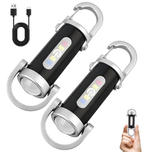 2026 New Portable Rechargeable Bright Keychain Flashlight,1200 Lumens ...