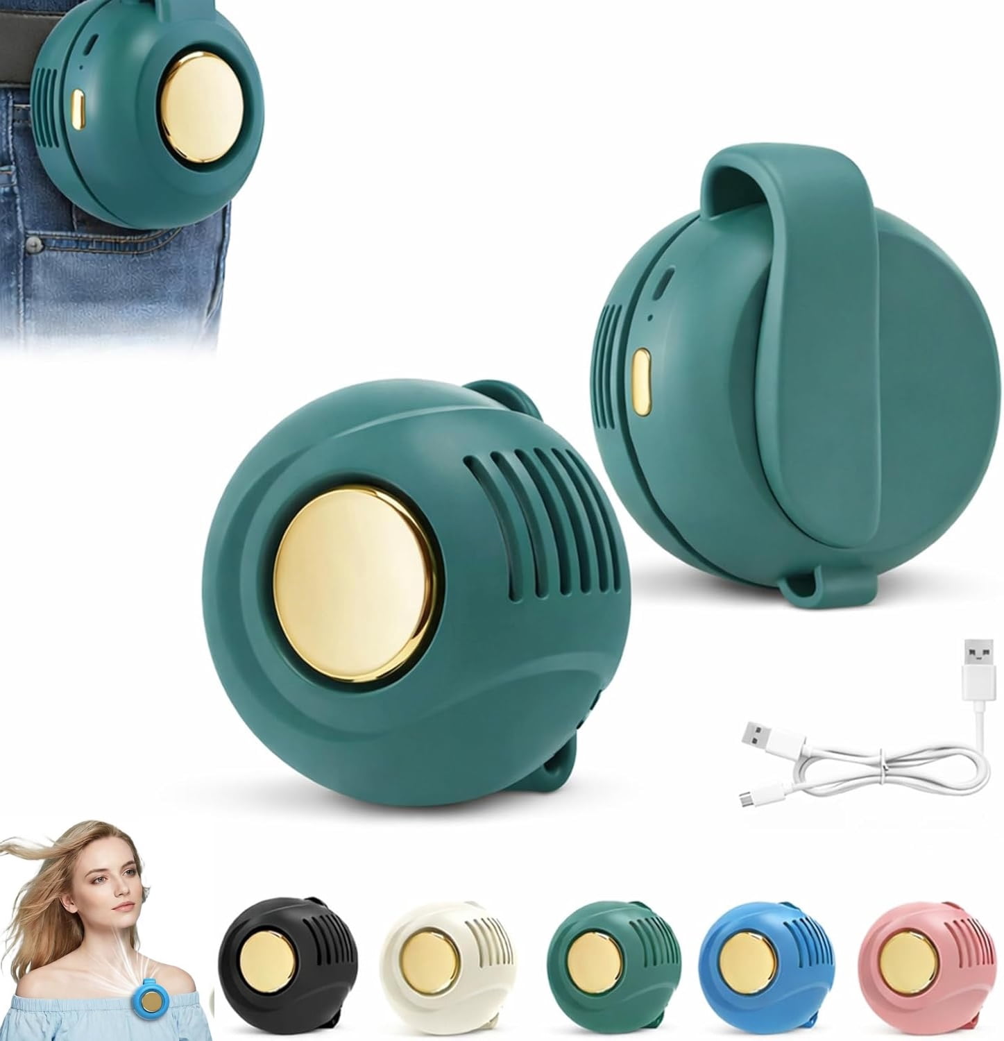 2026 New Portable Silent Mini Bladeless Electric Fan, Portable ...
