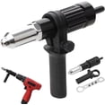 2026 New Professional Electric Rivet Gun Adapter Kit, Cordless Riveting ...