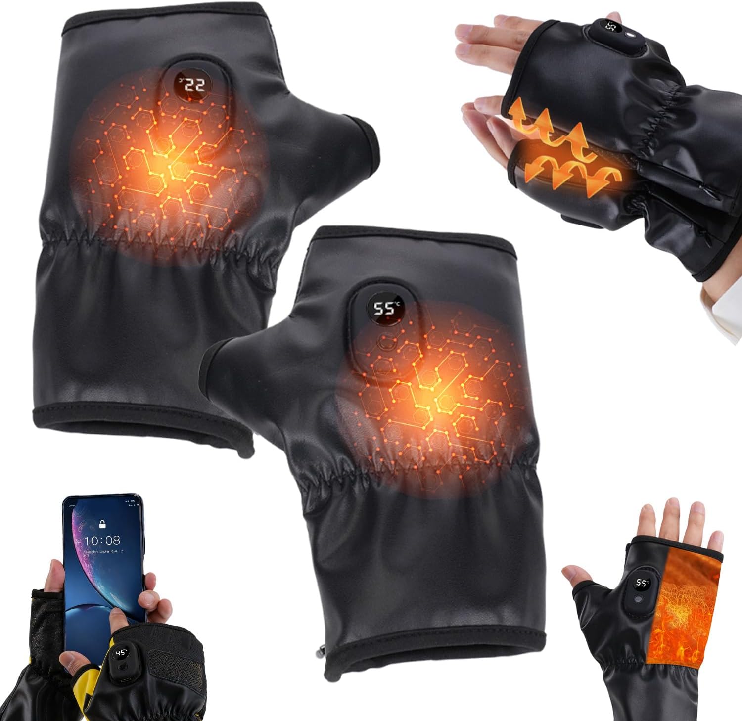 2026 New Rechargeable Heated Gloves - For Men & Women, Ideal for Skiing ...