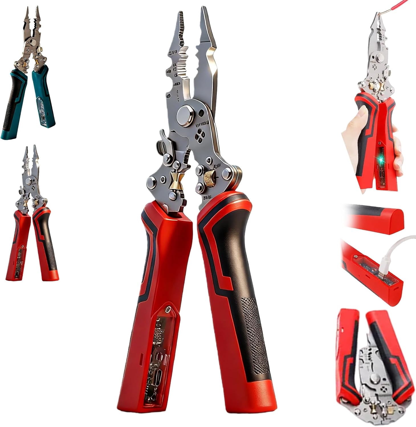 2026 New Rechargeable Wire Strippers ，Wire Stripping Tool with Voltage ...
