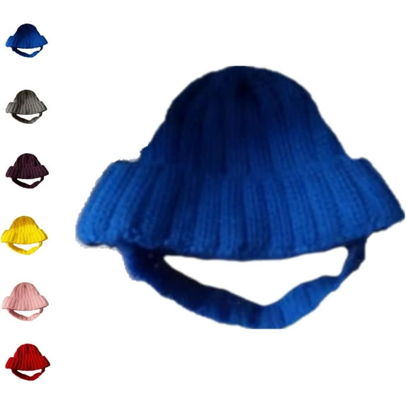 2026 New Red Knit Dog Beanie with Ear Flaps,Warm Winter Hat,for Dogs ...